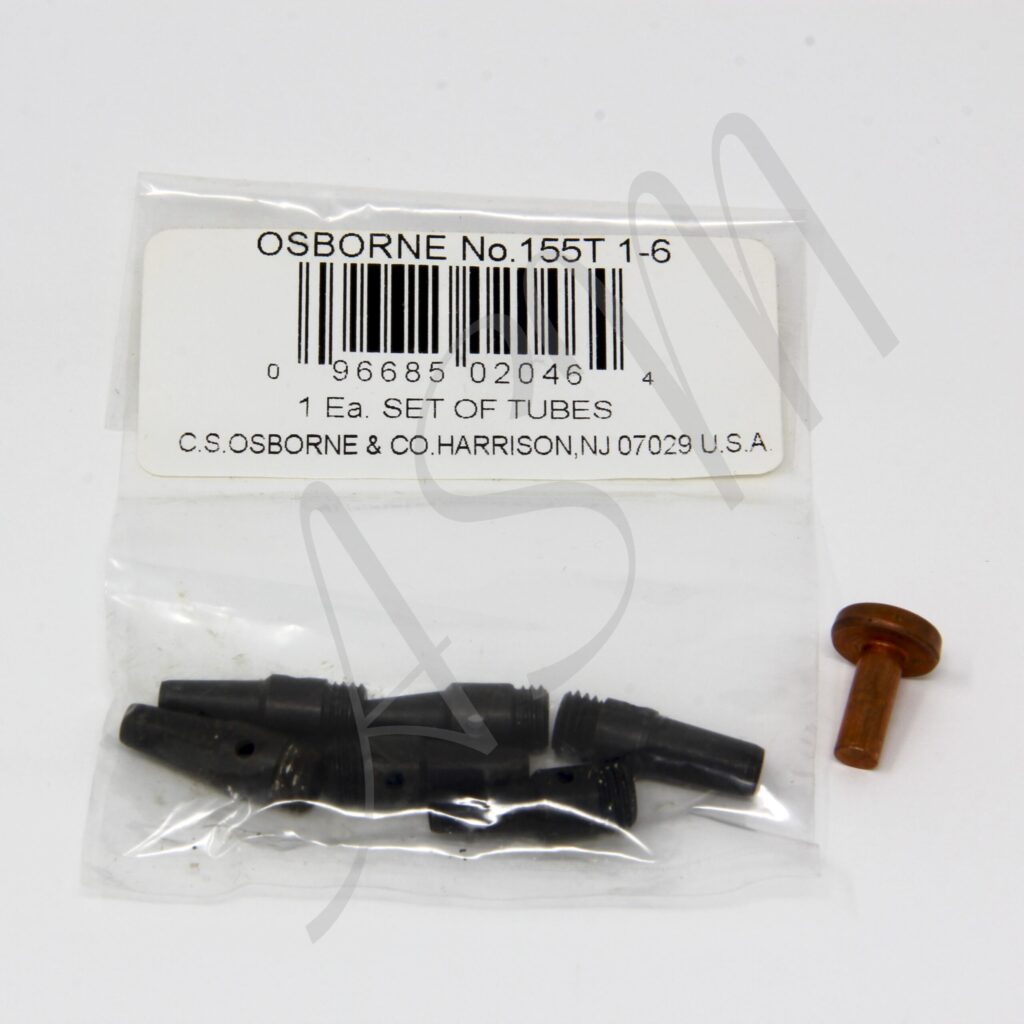 C.S. Osborne #155 Tubes 1 - 6 + Anvil - ASM Sewing Supplies